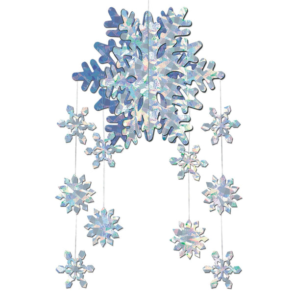 Ships Free! Bulk 12 Pack Beistle Christmas 3-D Snowflake Mobile