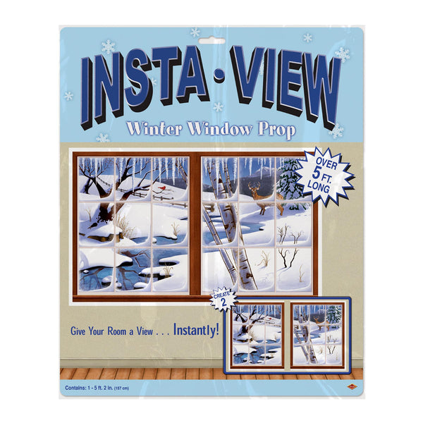 Ships Free! Bulk 6 Pack Beistle Winter Insta-View Decoration