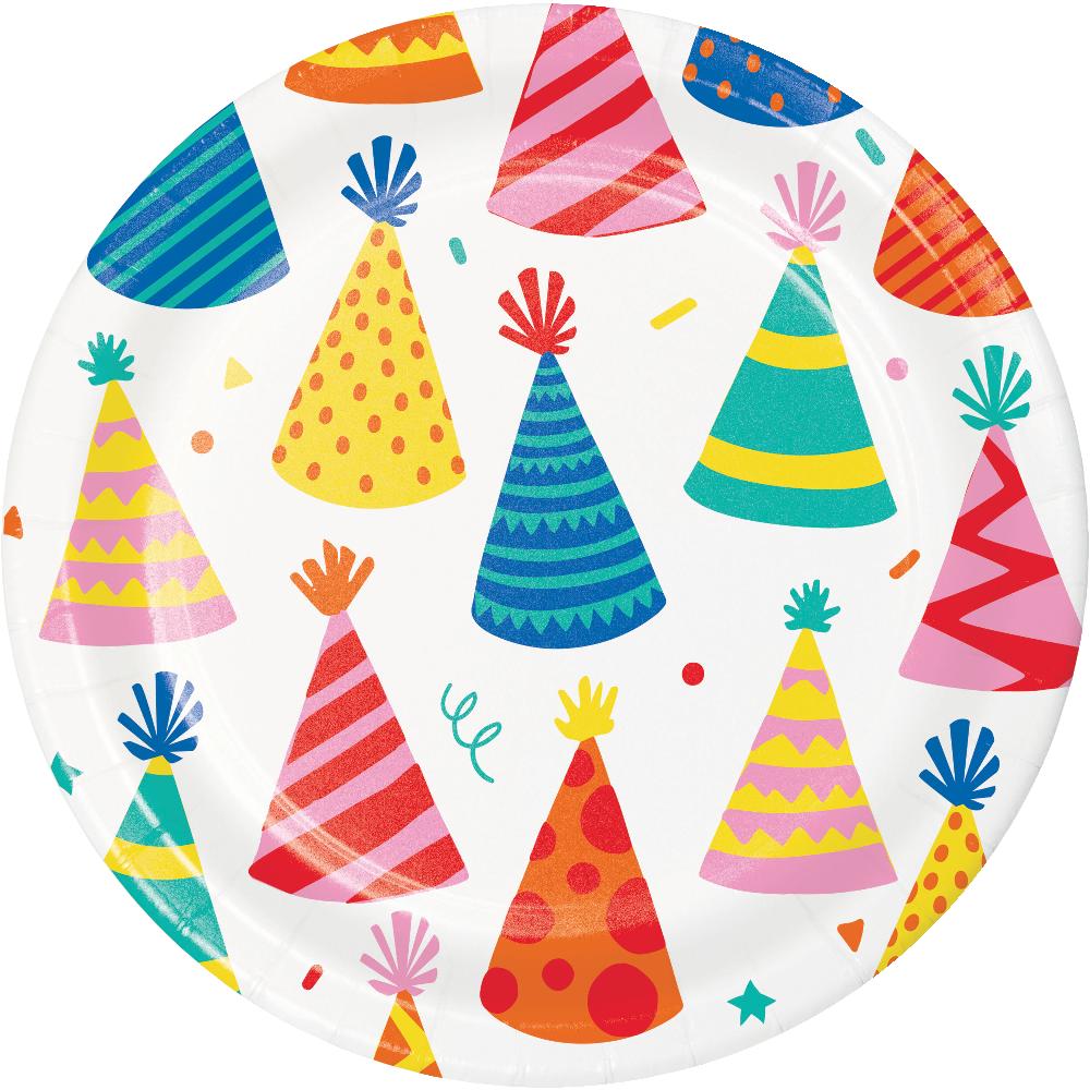Hats Off Birthday Luncheon Plate (8 per Pkg)