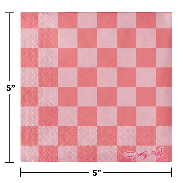 Bulk Dolly Parton I Beg Your Parton Check Paper Beverage Napkins (Case ...