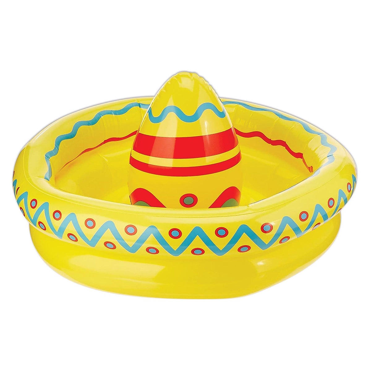 Bulk 6 Pack Beistle Fiesta Inflatable Sombrero Cooler ...