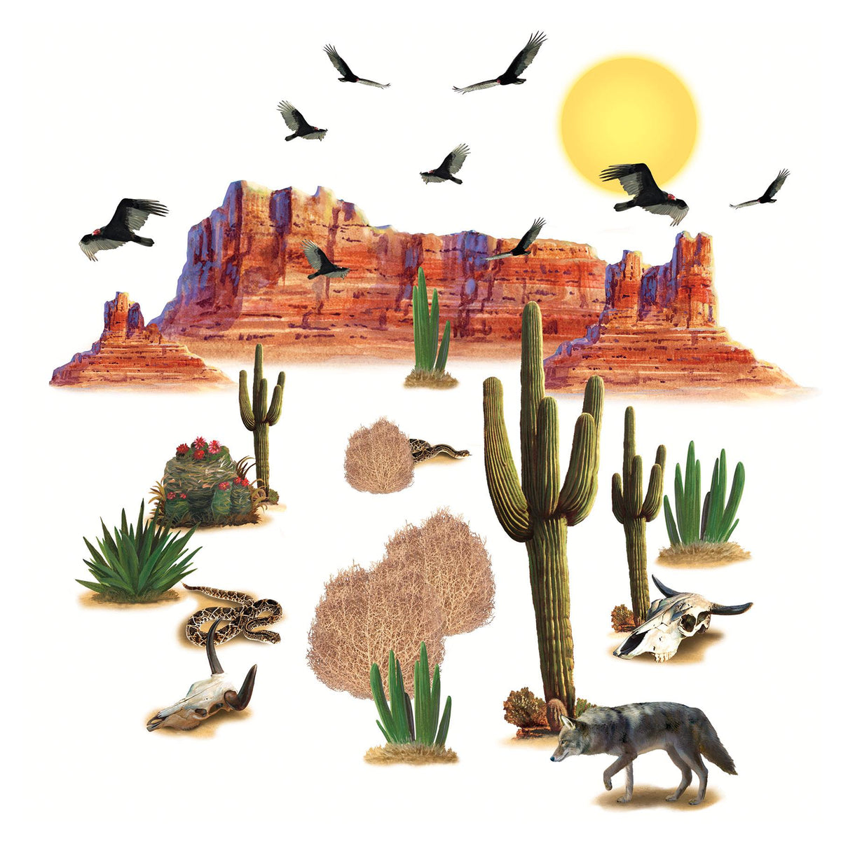 Bulk 348 Piece Wild West Desert Party Props | Beistle ...