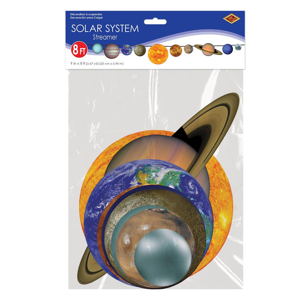 Ships Free! Bulk 12 Pack Beistle Solar System Party Streamer