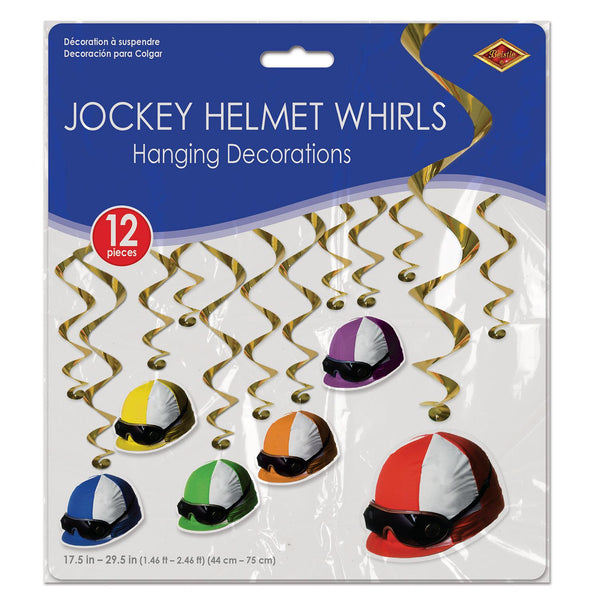 Ships Free! Bulk 72 Pack Beistle Jockey Helmet Party Whirls