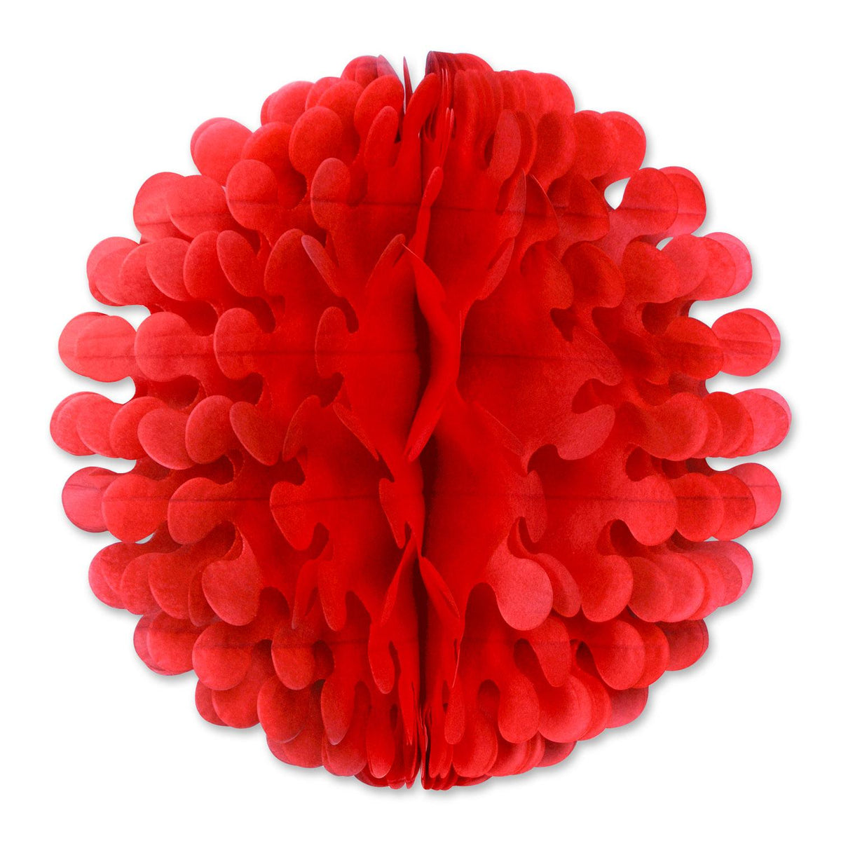 Bulk 12 Pack Tissue Flutter Party Ball - red | Beistle ...