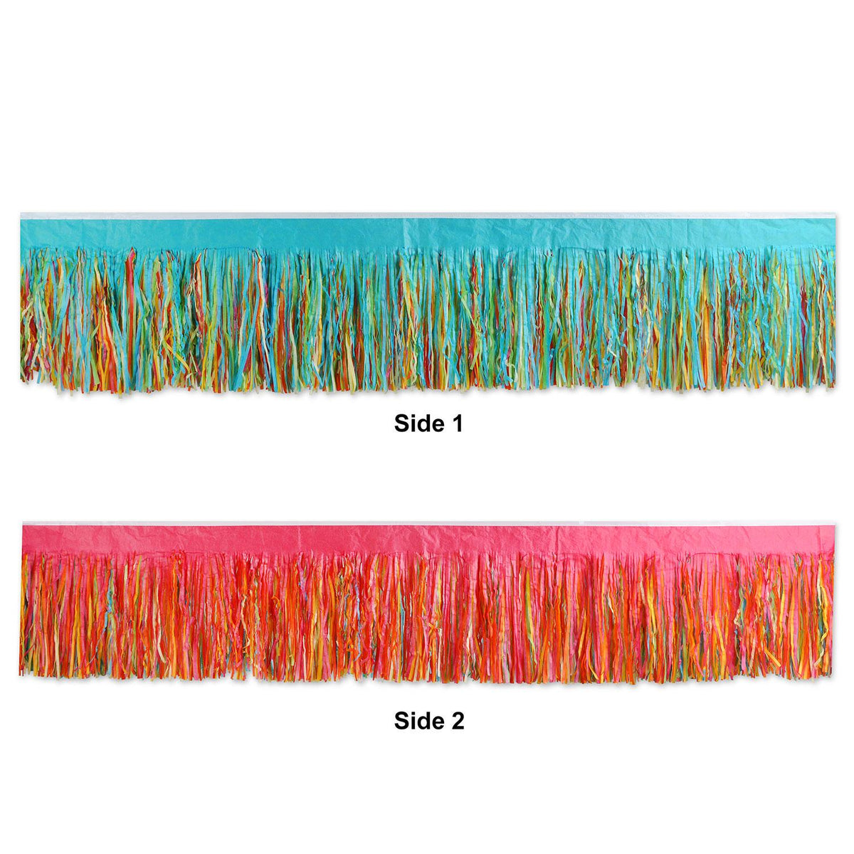 Bulk 12 Pack Beistle 6-Ply Party Tissue Fringe Drape - multi-color ...