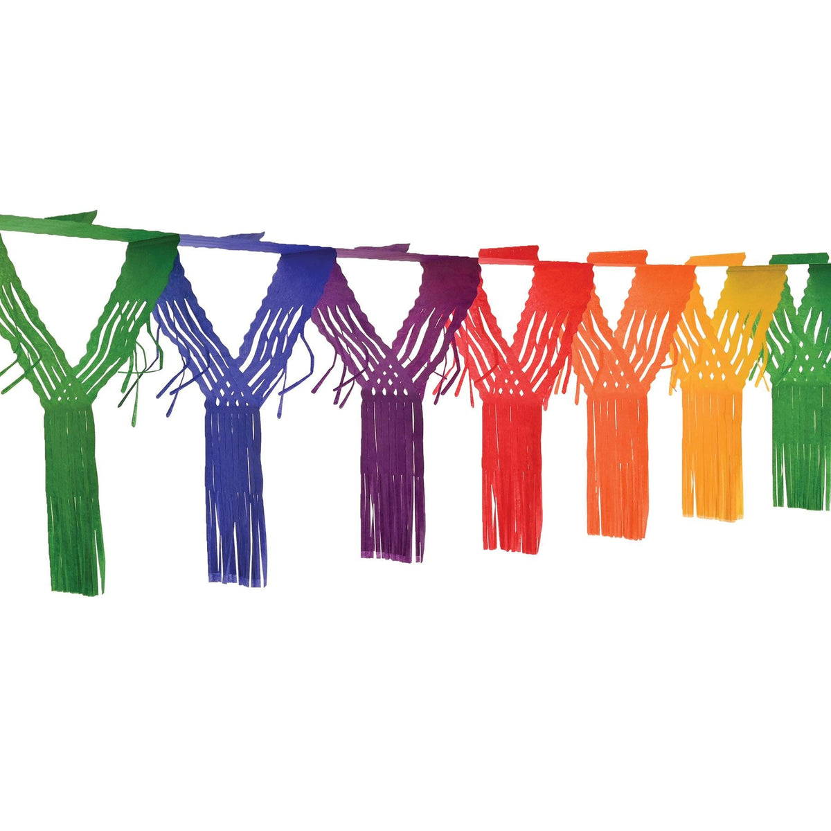 Bulk 12 Pack Beistle Drop Party Fringe Garland - rainbow ...