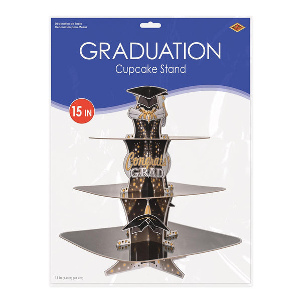 Ships Free! Bulk 12 Pack Beistle Graduation Party Cupcake Stand