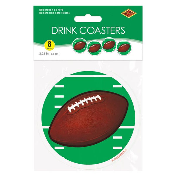 Ships Free! Bulk 96 Pack Beistle Football Coasters