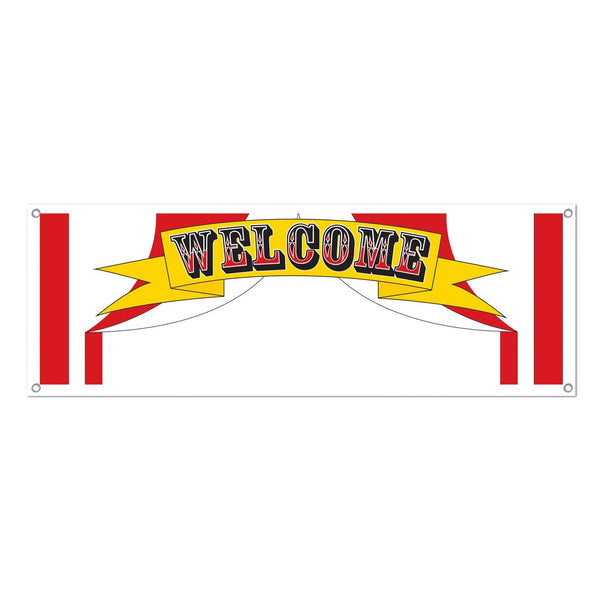 Ships Free! Bulk 12 Pack Beistle Welcome Party Sign Banner