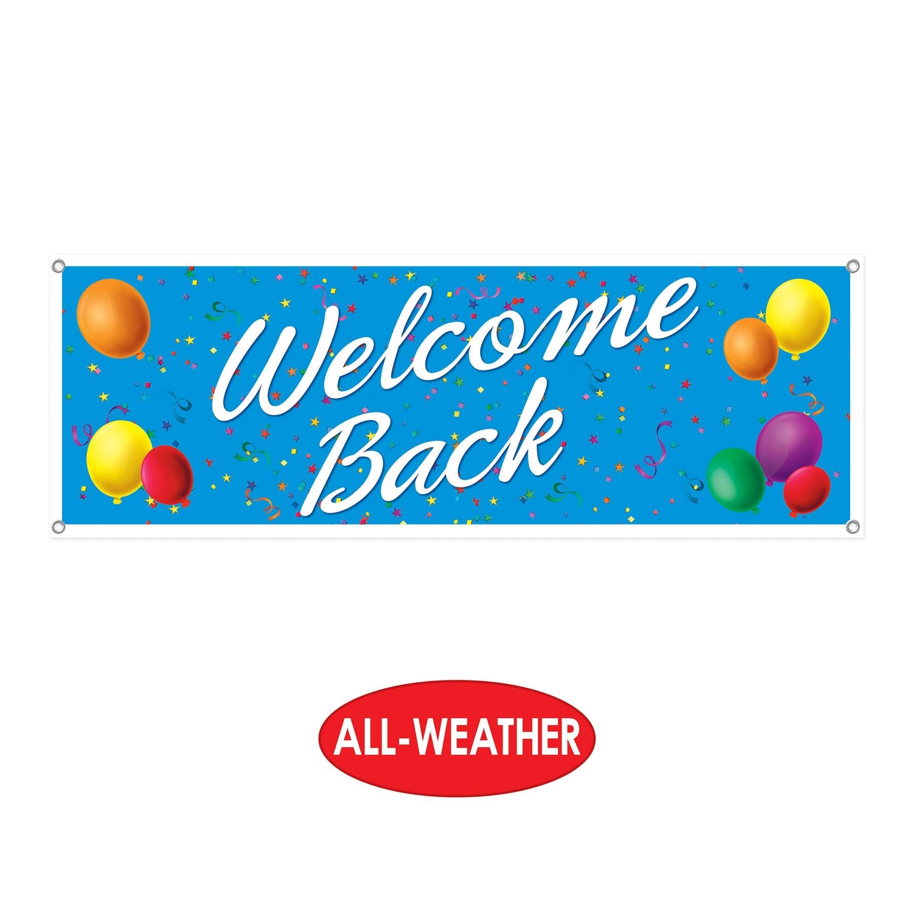 Bulk 12 Pack Welcome Back Party Sign Banner | Beistle ...