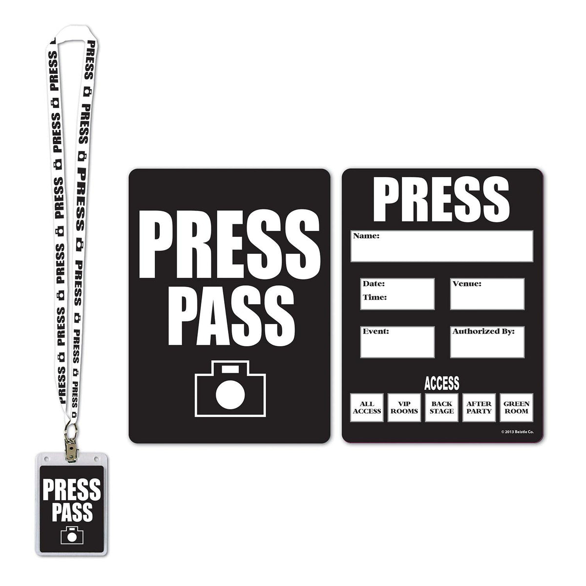 Bulk 12 Pack Press Party Pass | Beistle – PartyDecorations.com