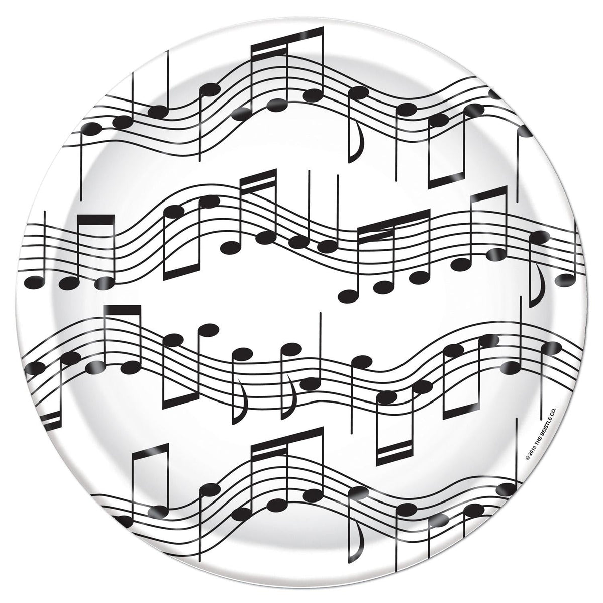 Bulk 96 Pack Musical Notes Party Paper Plates 7 inch | Beistle ...