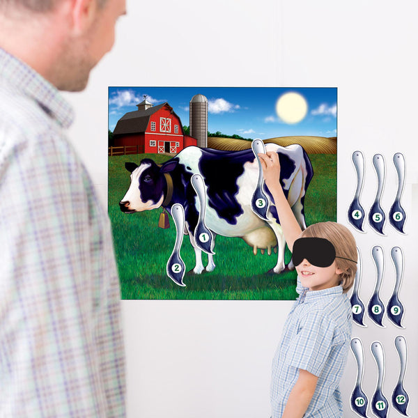 Beistle Bulk Pin The Tail On The Cow Party Game - 24 Pack