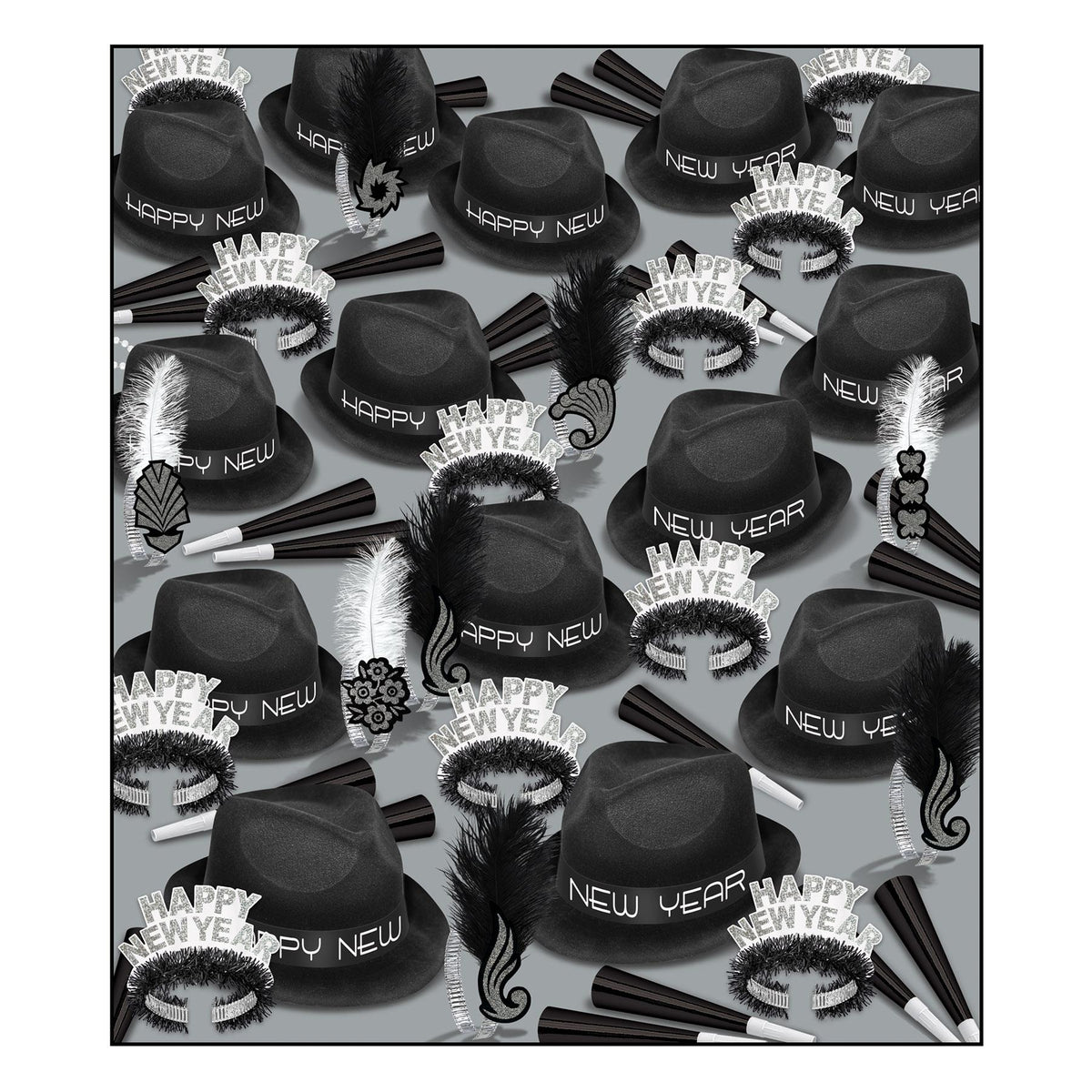 Bulk Beistle Chairman New Year's Eve Party Kit for 100 People ...