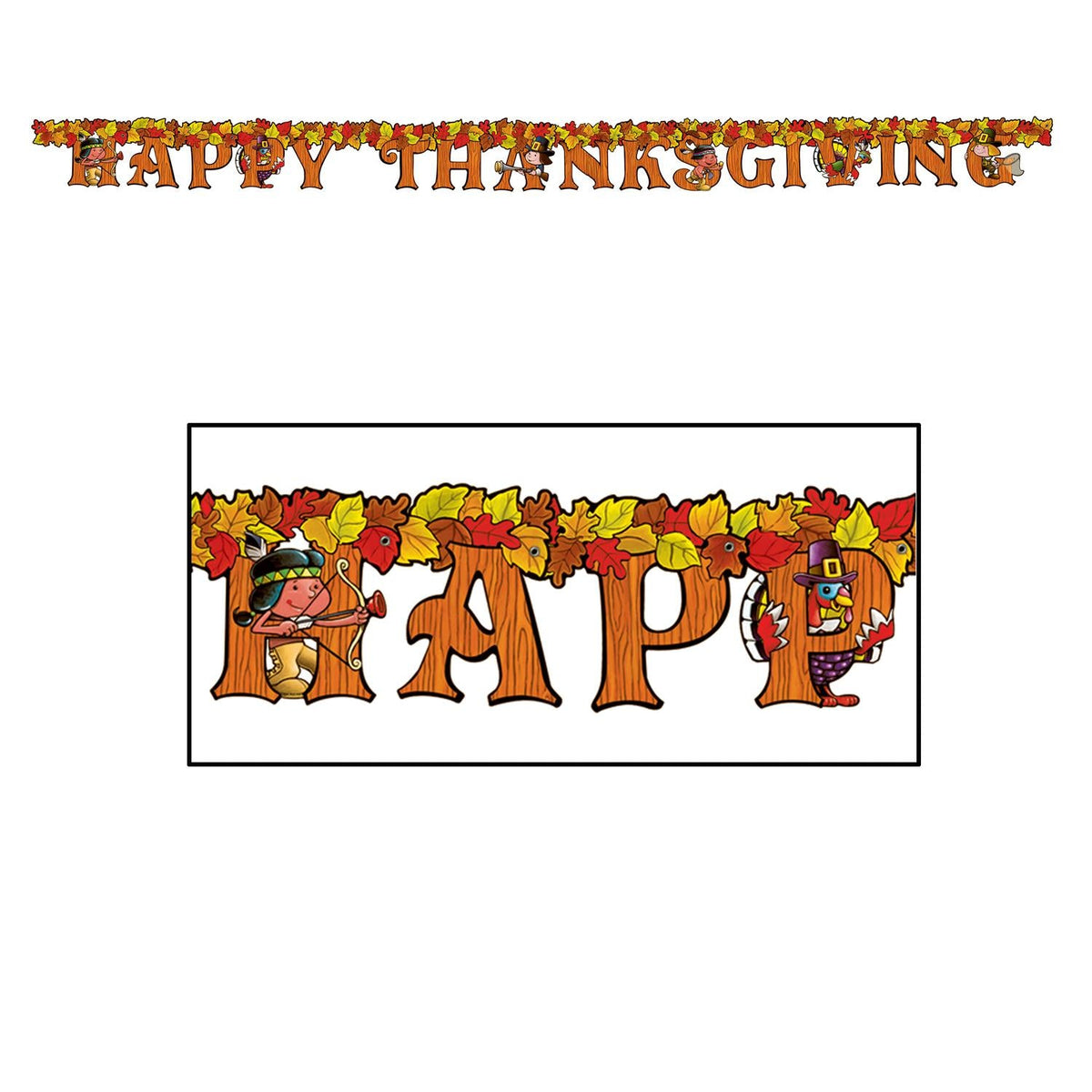 Bulk 12 Pack Beistle Happy Thanksgiving Streamer – PartyDecorations.com