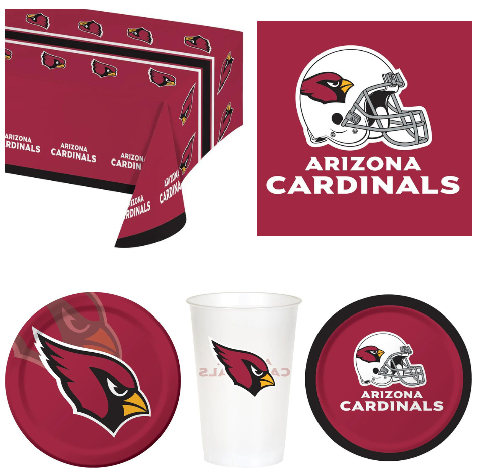 Arizona Cardinals 41 Piece Party Pack for 8 Fans – PartyDecorations.com