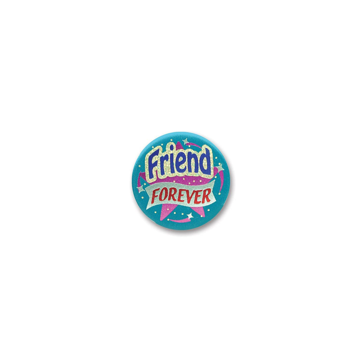 Bulk 6 Pack Friend Forever Satin Button | Beistle – PartyDecorations.com