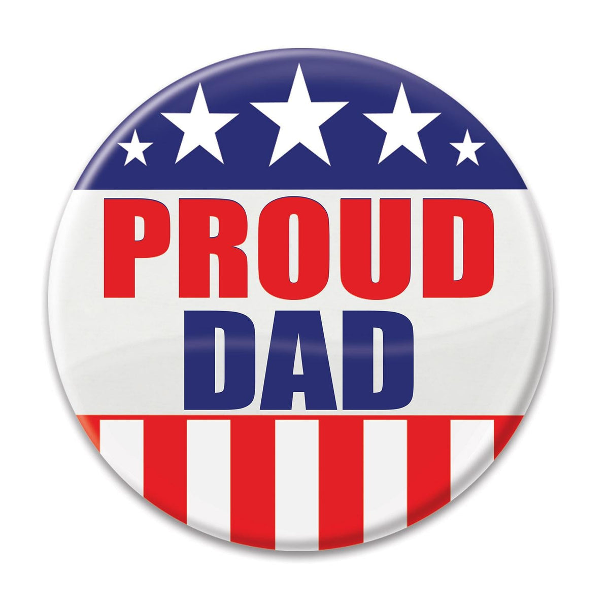 Bulk 6 Pack Beistle Proud Dad Button – PartyDecorations.com