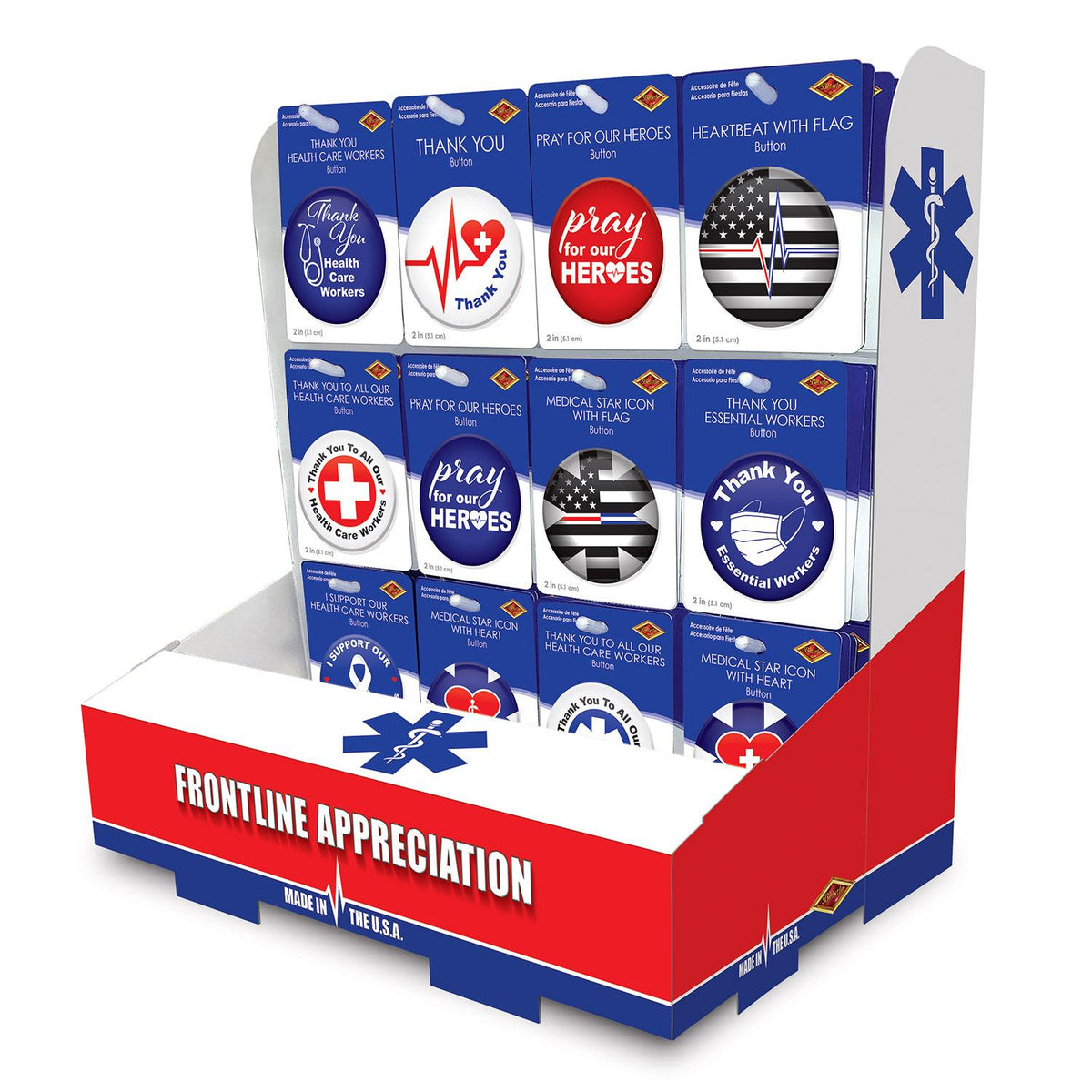 Bulk 108 Piece Frontline Appreciation Counter Display | Beistle ...