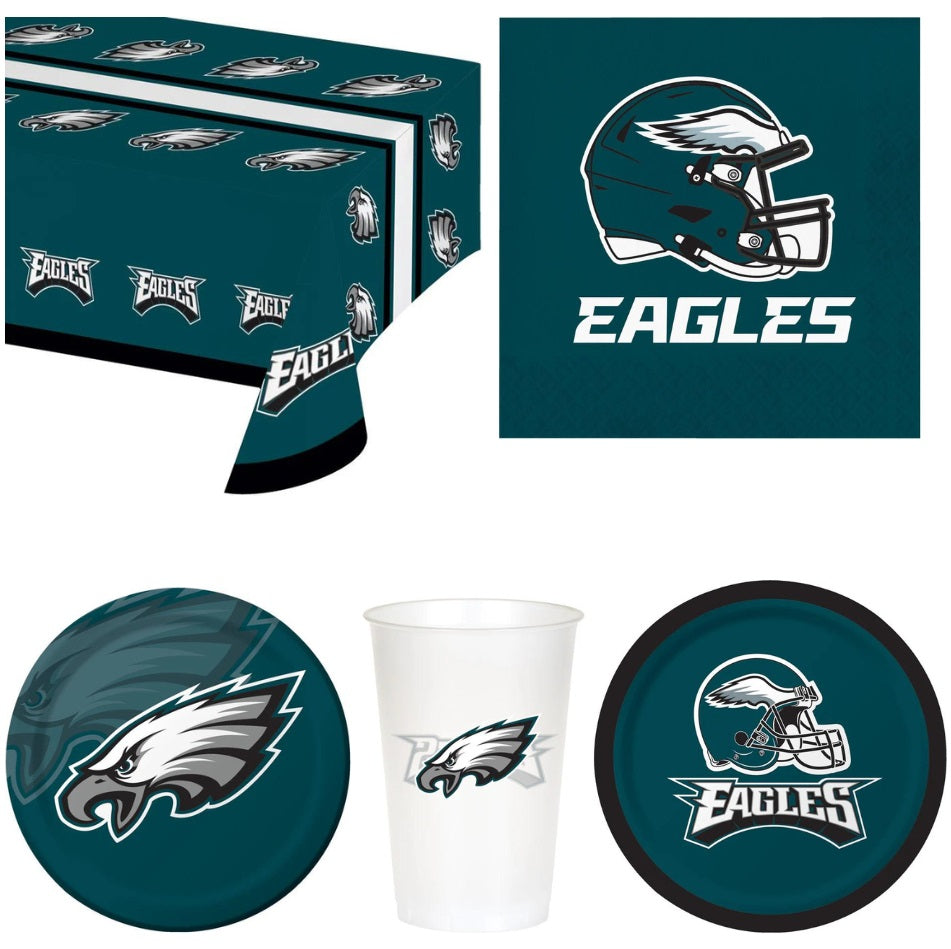 Philadelphia Eagles 41 Piece Party Pack for 8 Fans