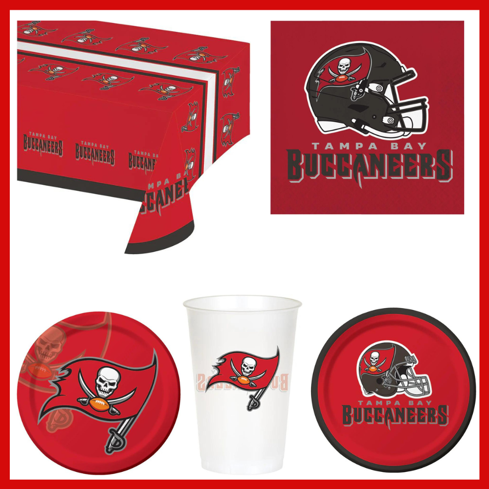 Tampa Bay Buccaneers Dessert Plates, 8 ct