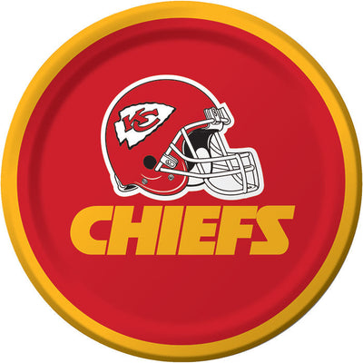 Kansas City Chiefs Paper Plates, 8 ct