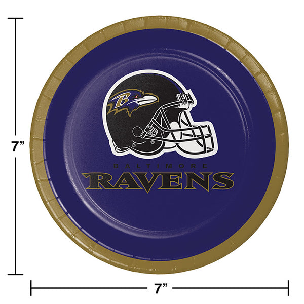 Baltimore Ravens Dessert Plates, 8 ct