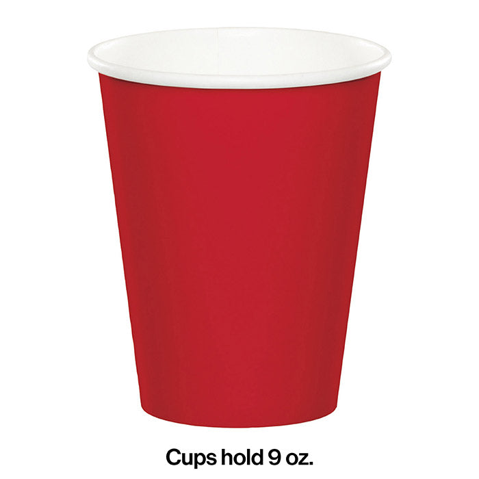Classic Red Hot/Cold Paper Cups 9 Oz., 8 ct