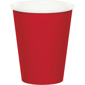 Classic Red Hot/Cold Paper Cups 9 Oz (8/Pkg)